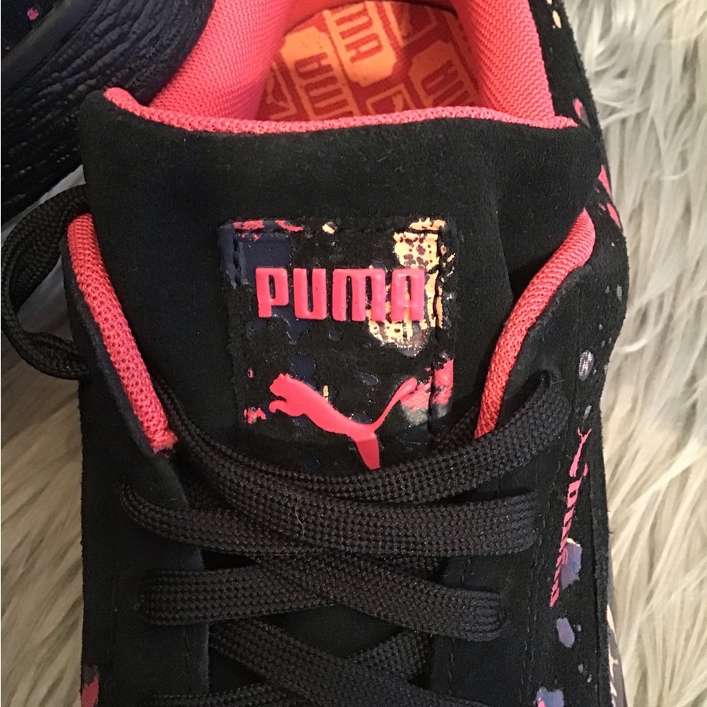Puma Suede Paint-Splatter Sneakers New! - Gem